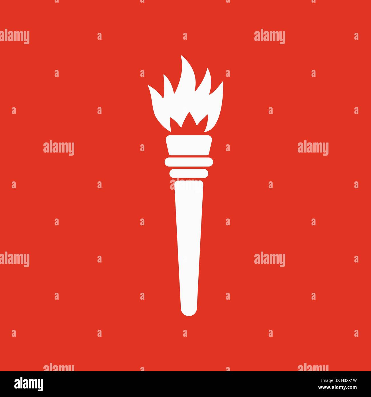 The torch icon. Torch symbol. Flat Stock Vector Image & Art - Alamy