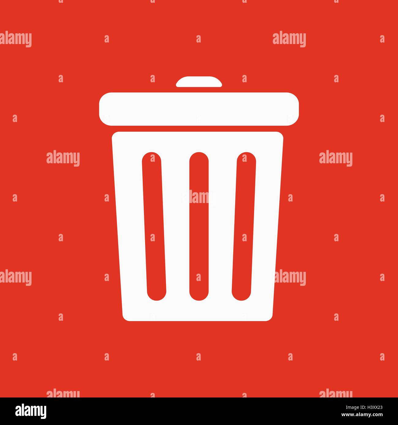 The trashcan icon. Dustbin symbol. Flat Stock Vector Image & Art - Alamy