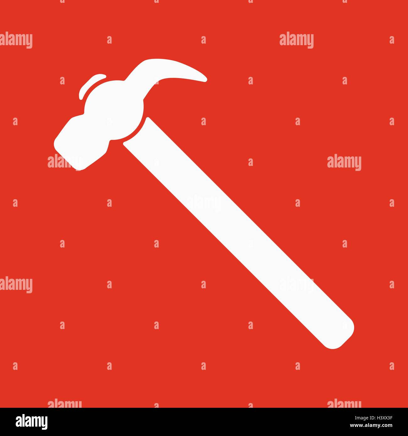 The hammer icon. Hammer symbol. Flat Stock Vector Image & Art - Alamy