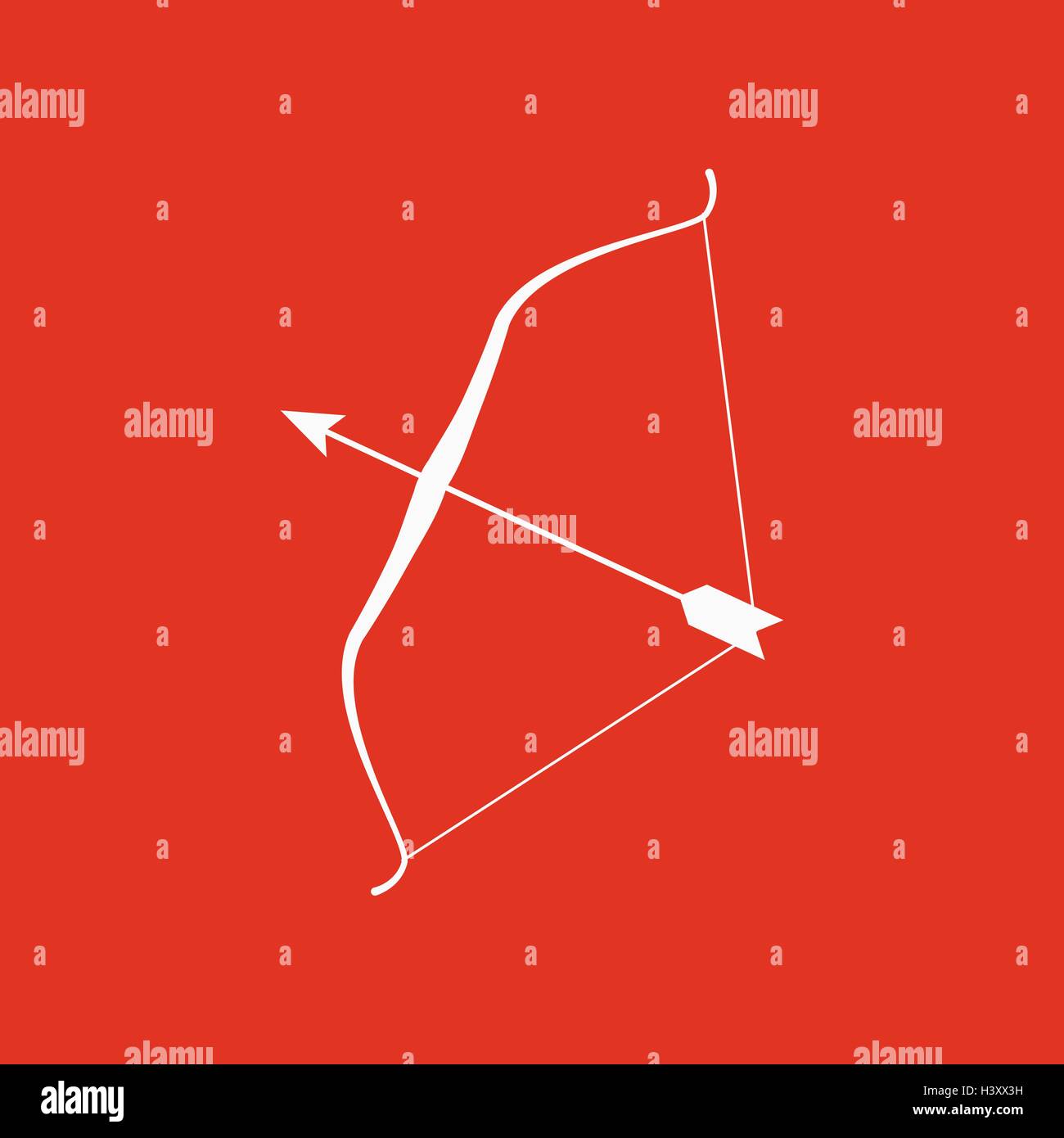 The bow icon. Bow symbol. Flat Stock Vector Image & Art - Alamy