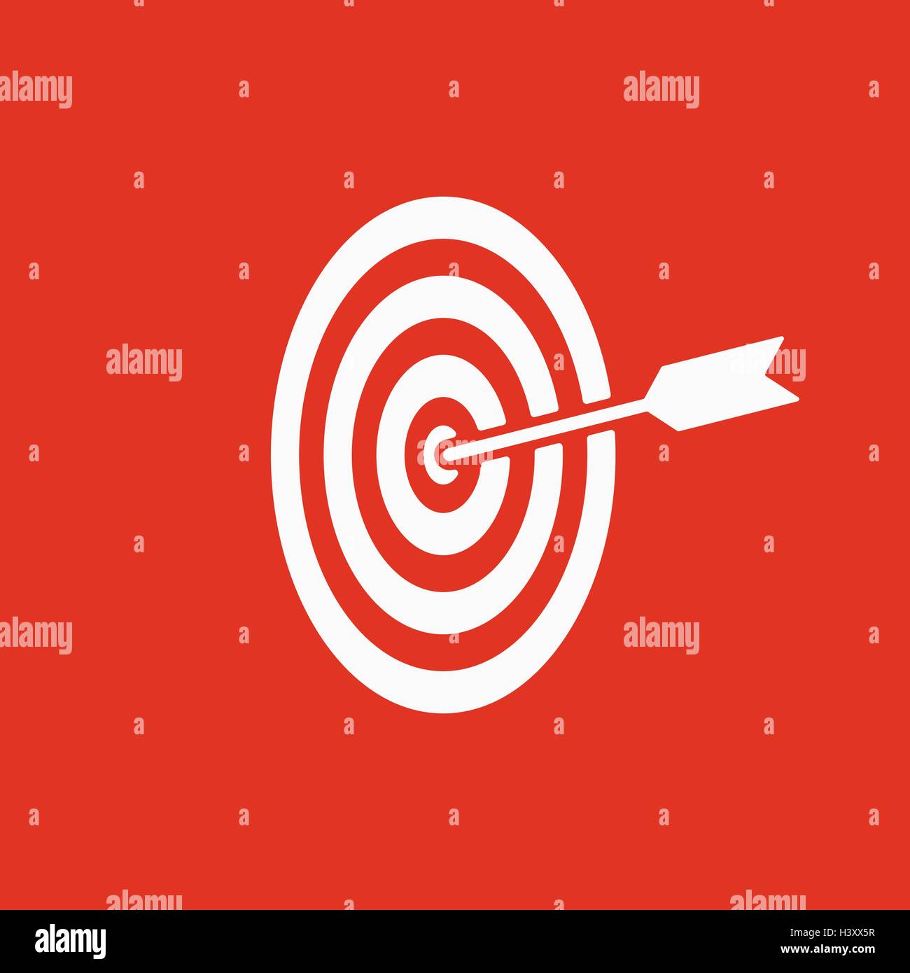 The target icon. Target symbol. Flat Stock Vector Image & Art - Alamy