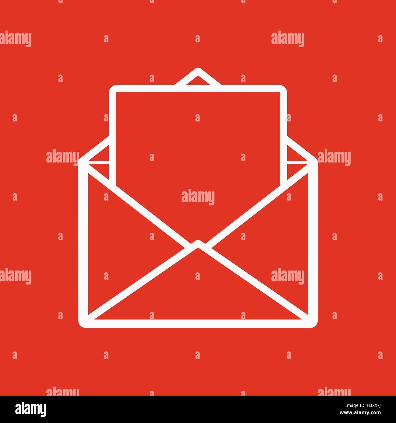 The mail icon. Open Envelope symbol Stock Vector Image & Art - Alamy