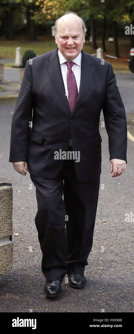 Finance Minister Michael Noonan at RTE Radio Studios, where he will ...