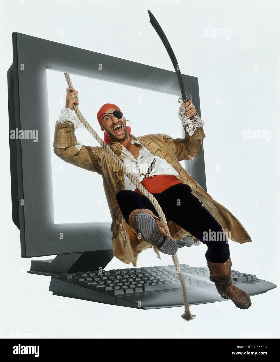 Icon, data security, hacker computer crime, chop down, infiltration ...
