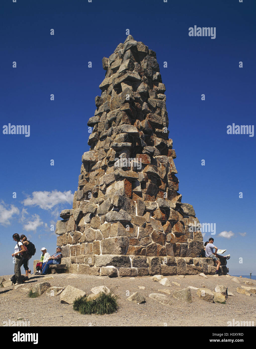 Germany, Black Forest, field mountain, summit pyramid, tourist, Europe ...