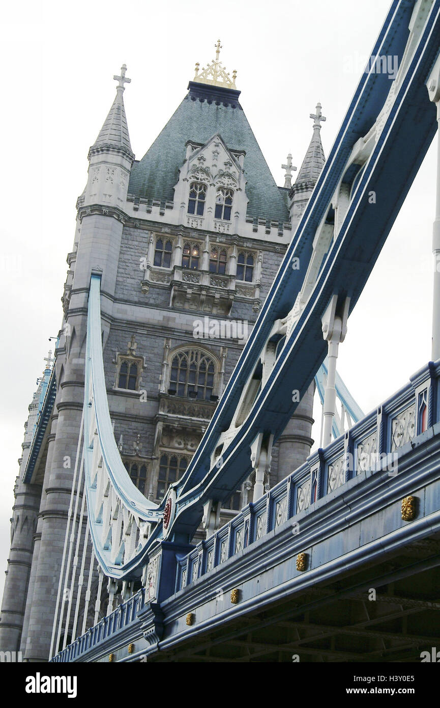 Great Britain, England, London, Tower bridge, detail, Europe, capital ...