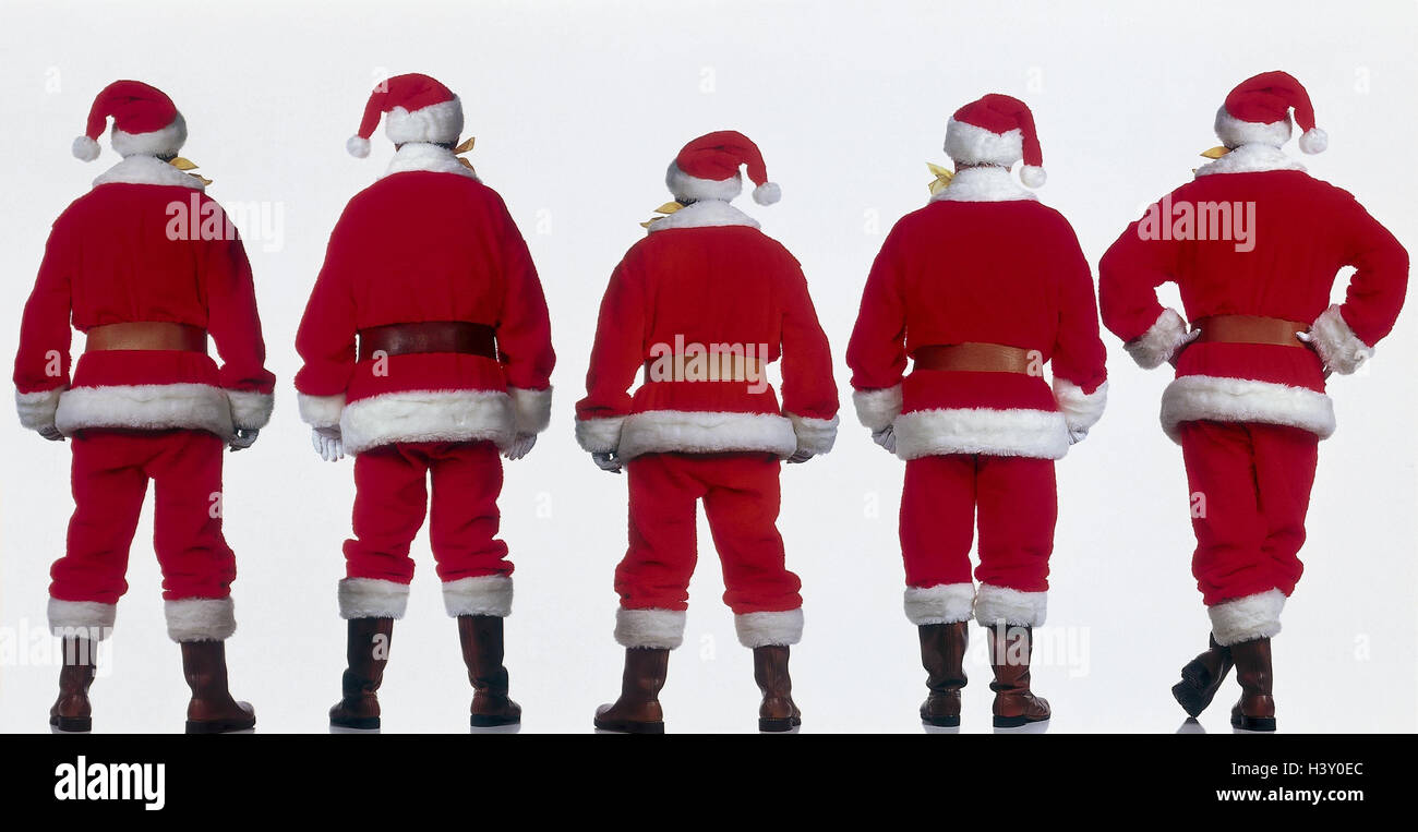 Five santas hi-res stock photography and images - Alamy
