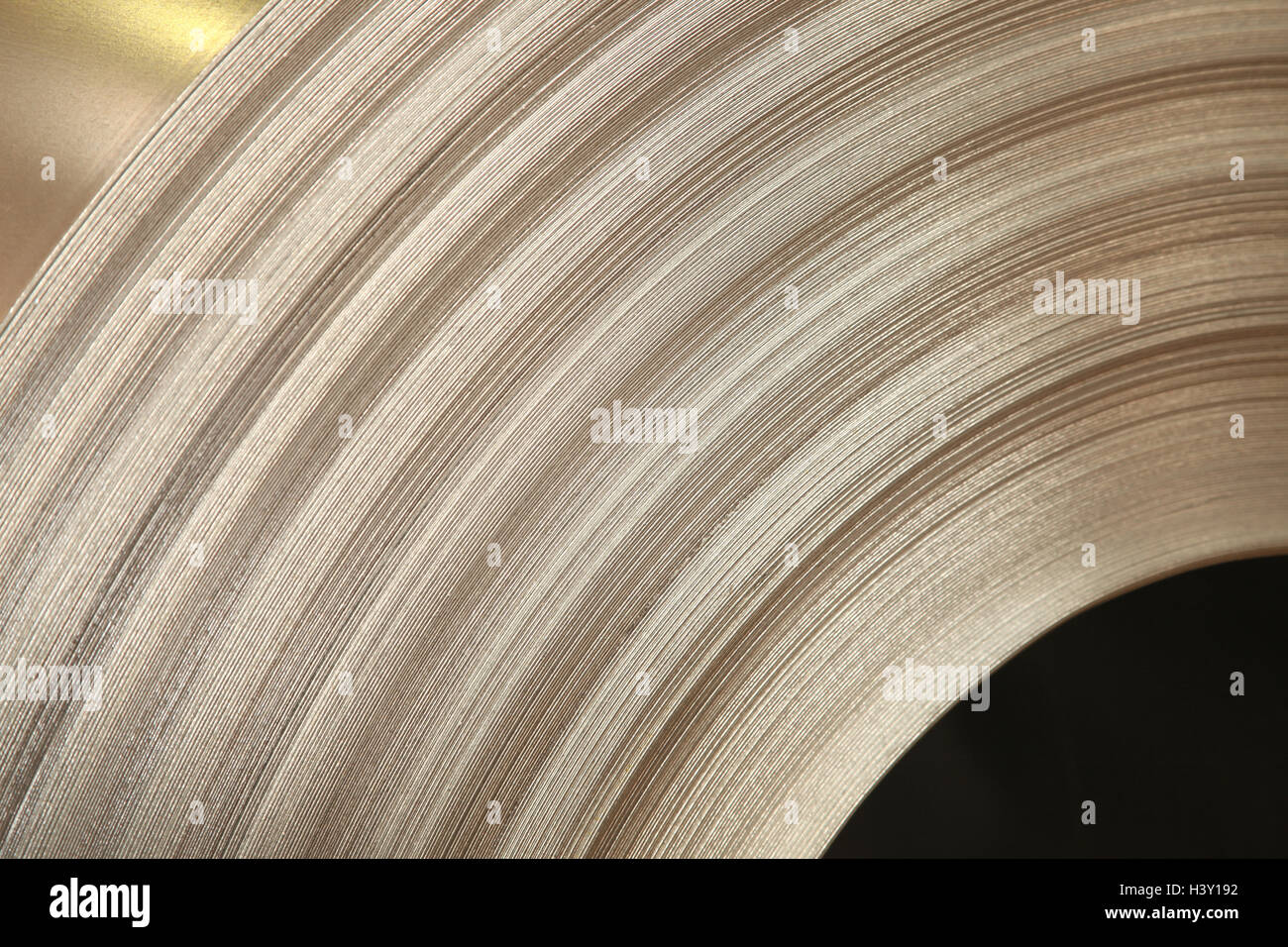 Rolls of steel sheet Stock Photo - Alamy