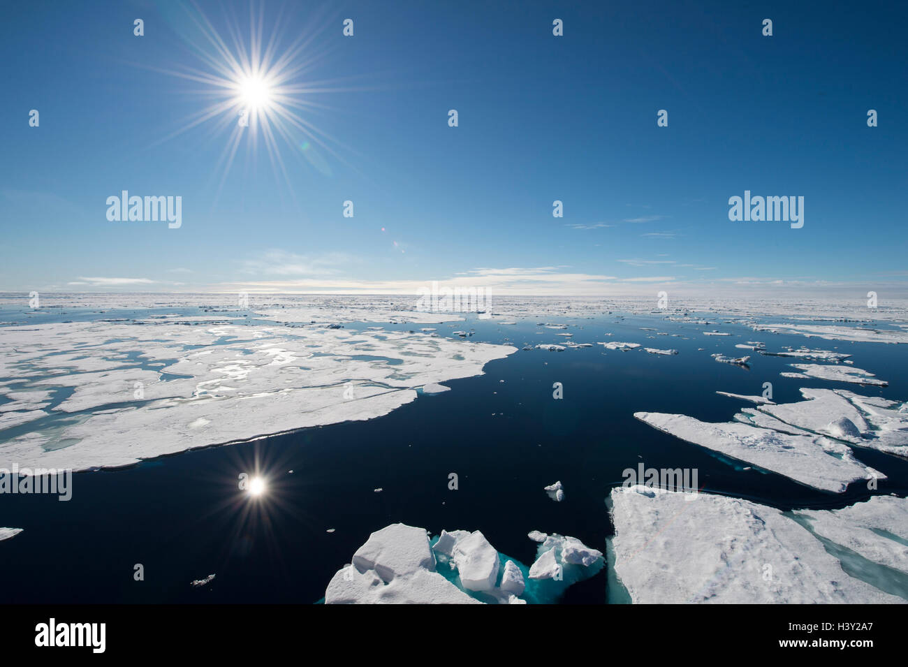 Icebreaker in the ice Stock Photo - Alamy