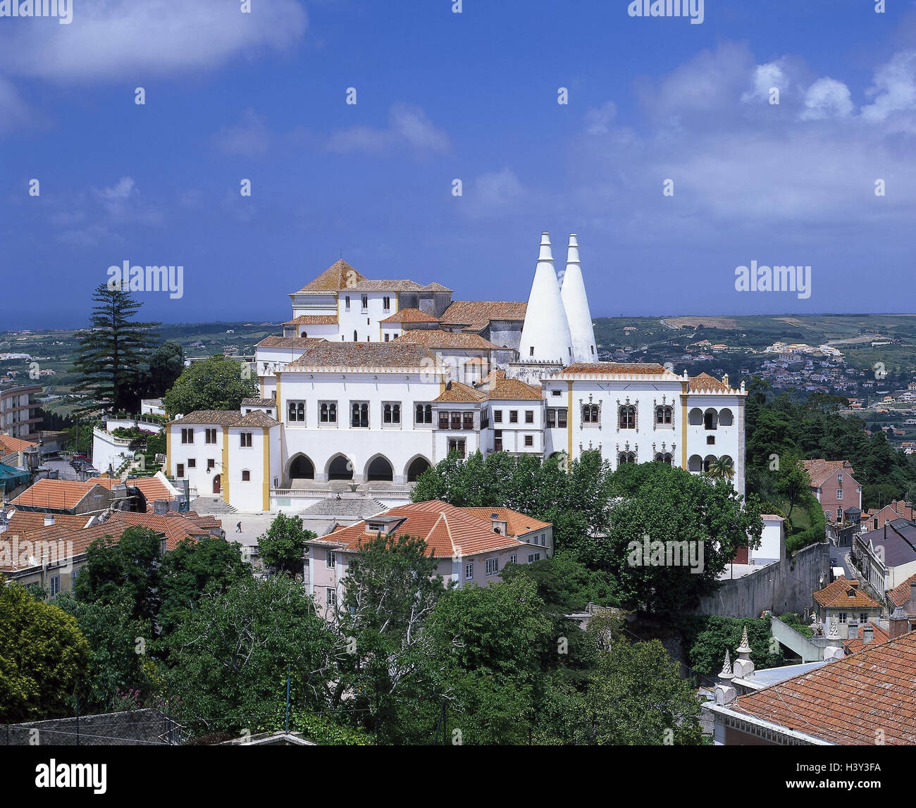Portugal, Estremadura, Sintra, Palacio, Nacional de Sintra, district ...