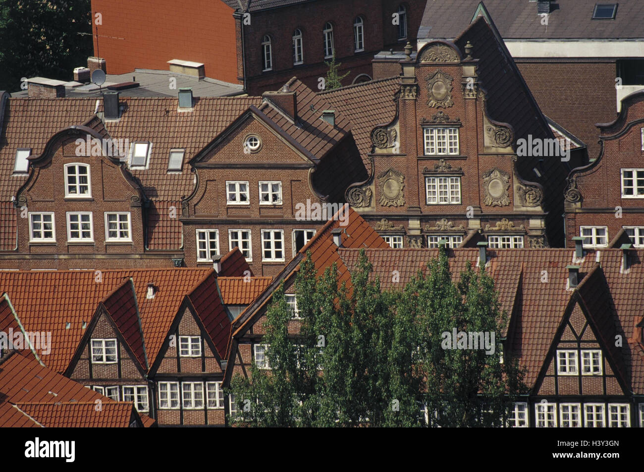 Germany, Hamburg, Peterstrasse, businessman's houses, historically ...