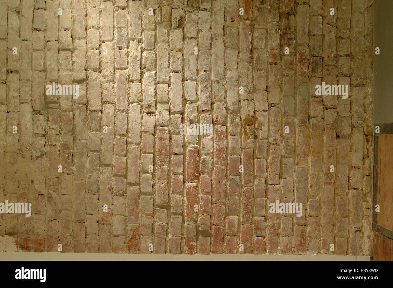 Clay brick wall, bricks, detail, defensive wall, brick wall, brick ...