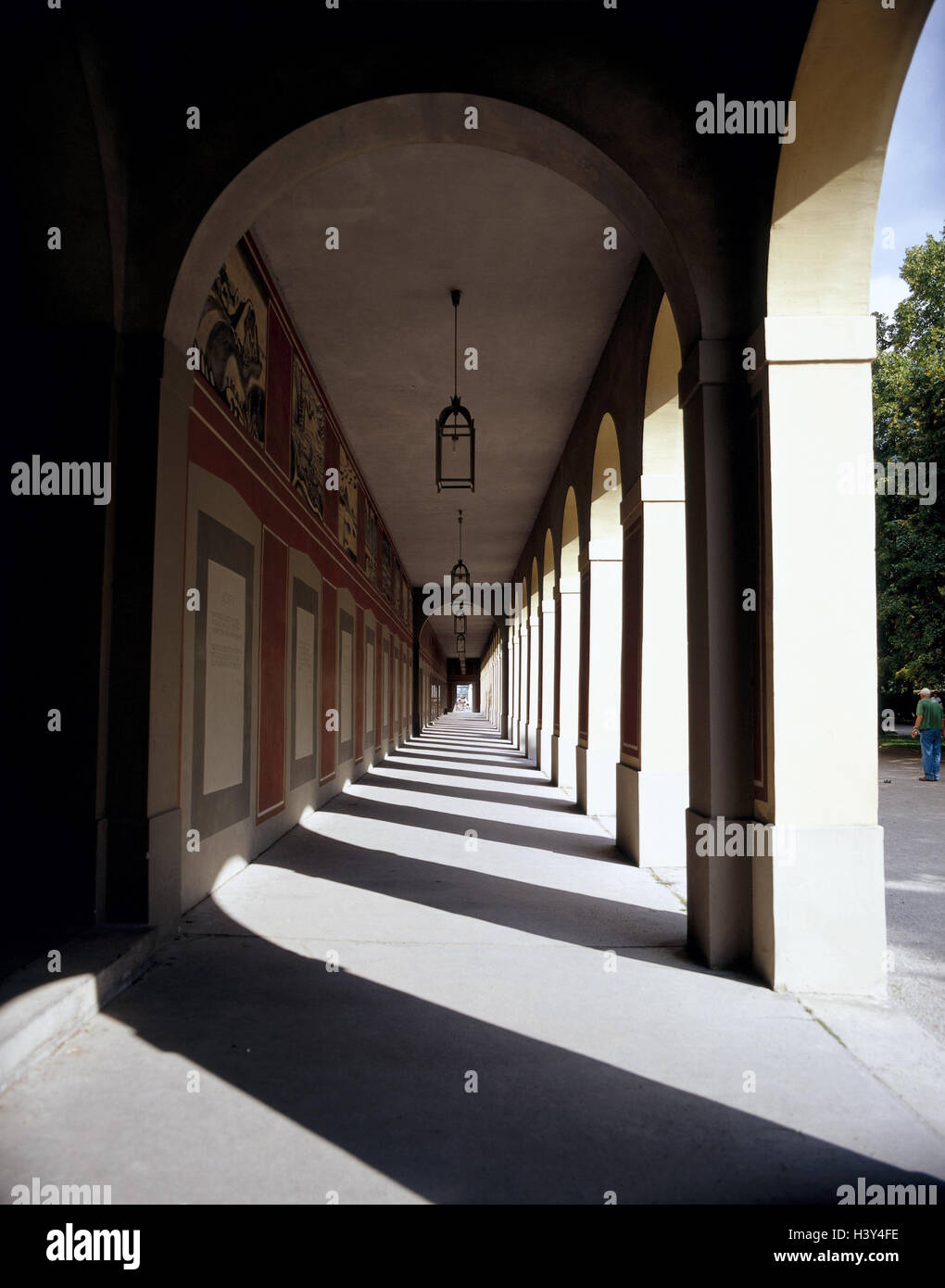 Germany, Bavaria, Munich, court garden, arcades, Europe, Upper Bavaria ...