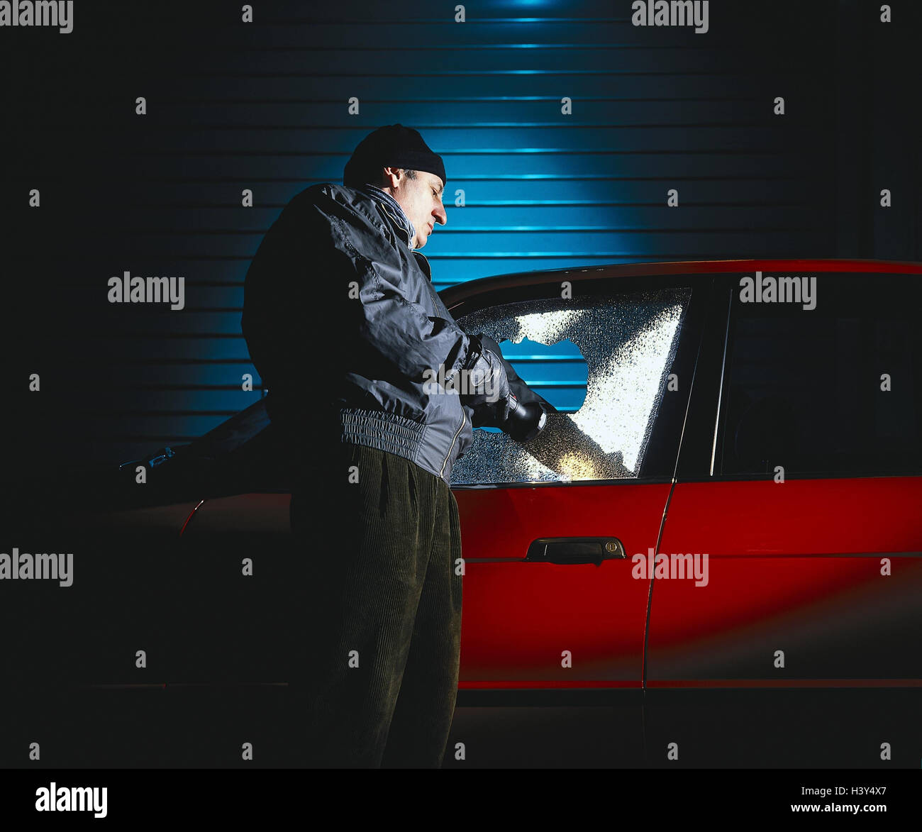Car, window pane, broken, theft, garage, passenger car, slice, broken ...