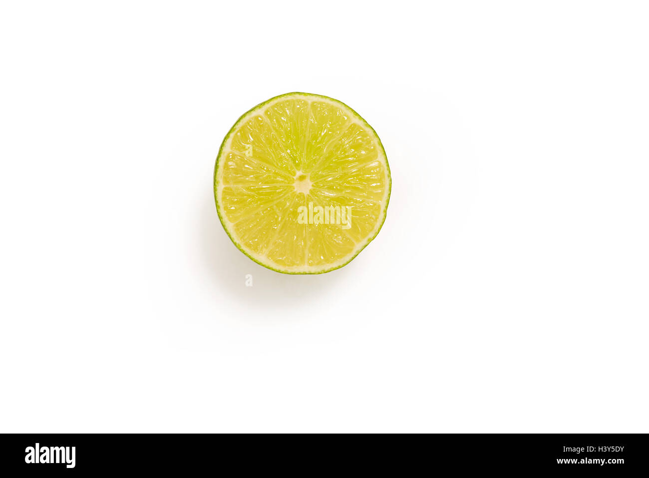 Cutout of a slice of lime Stock Photo - Alamy