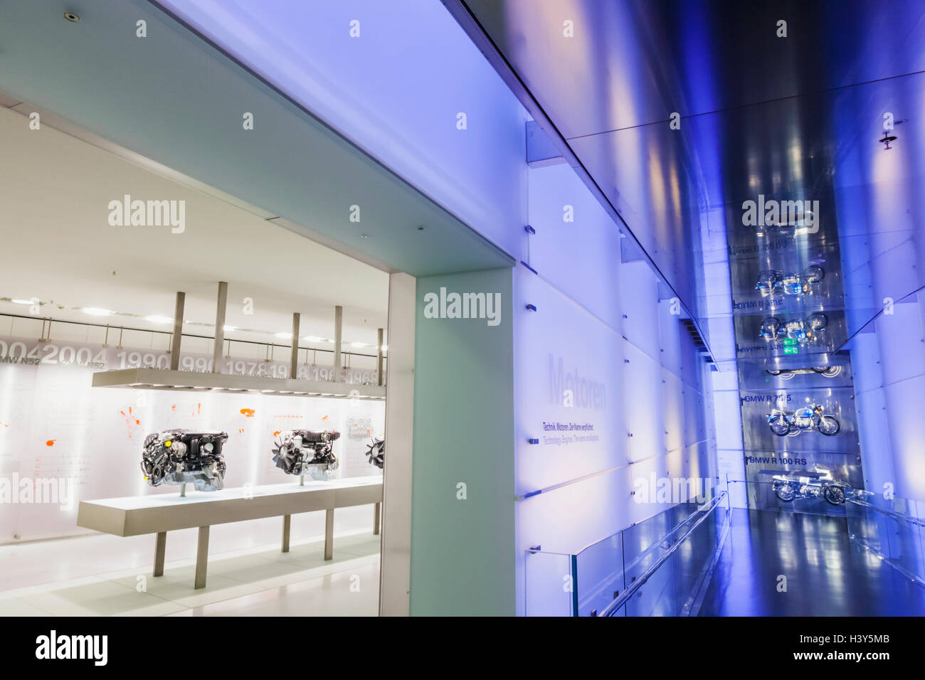 Germany, Bavaria, Munich, BMW Museum, Interior View Stock Photo - Alamy