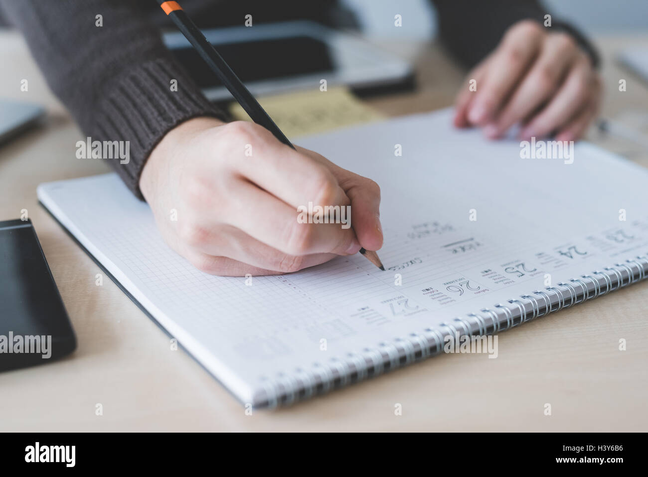Hand writing sign male hi-res stock photography and images - Alamy