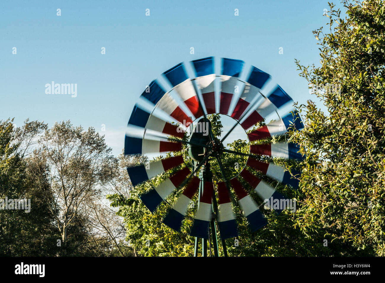 A wind turbine turning Stock Photo - Alamy