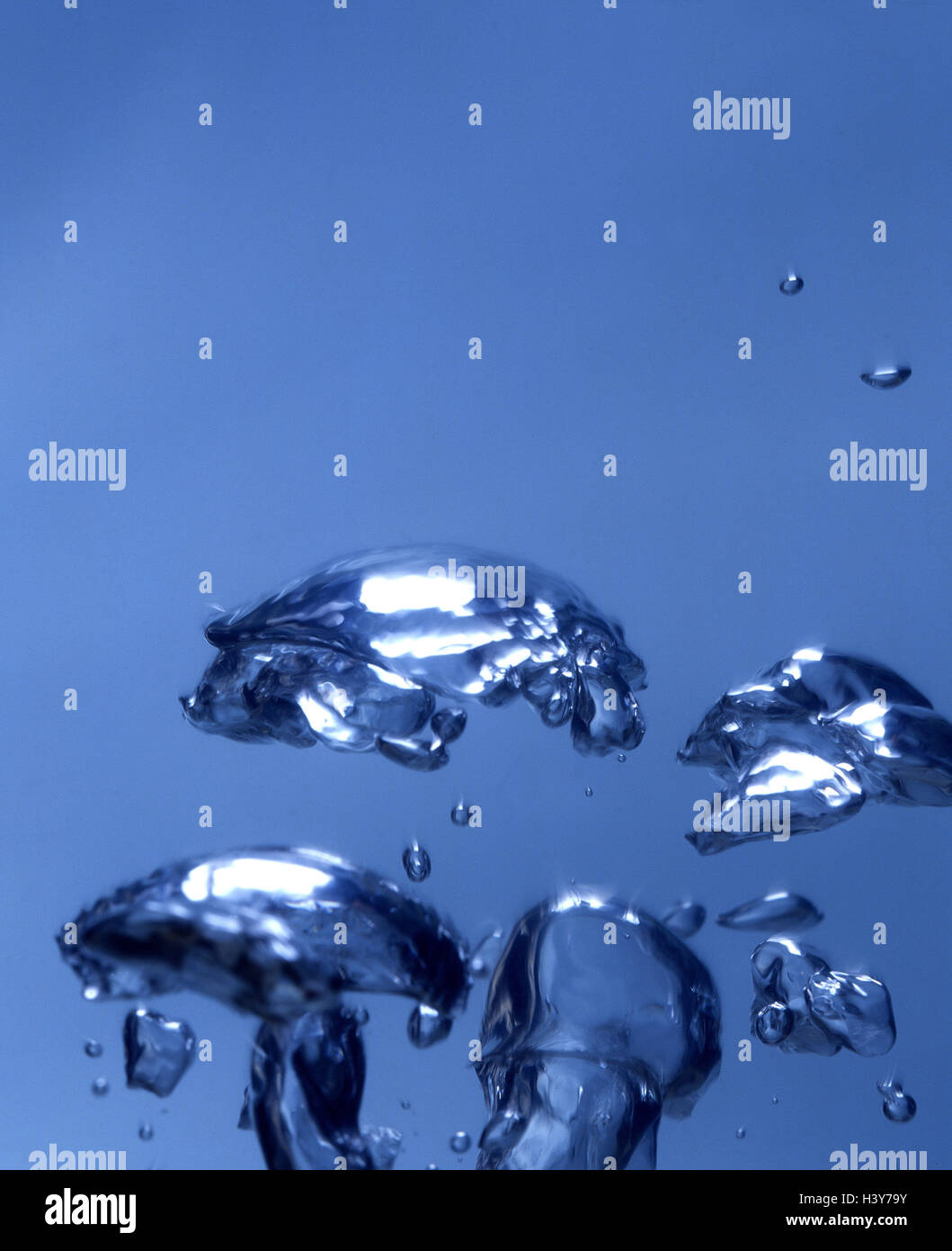 Underwater Looking Up Bubbles