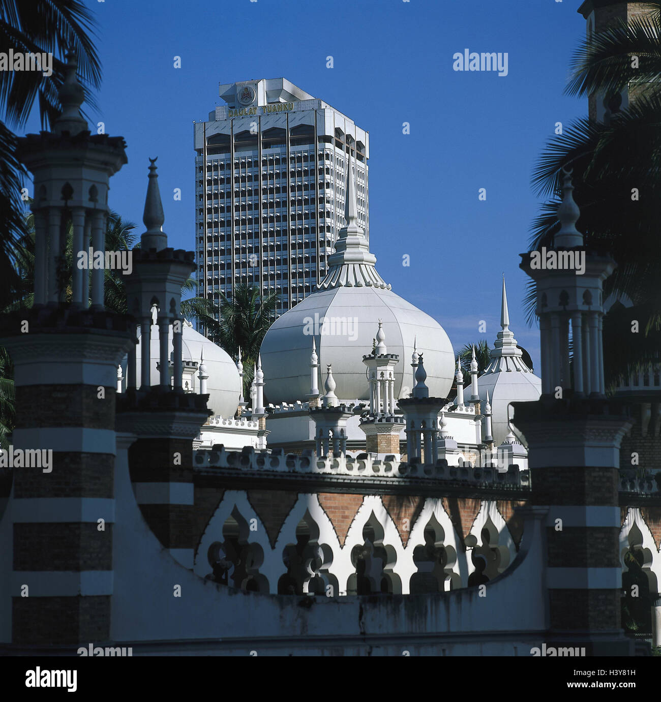 Malaysia, Kuala Lumpur, Masjid Jamek, detail, Asia, capital, mosque ...