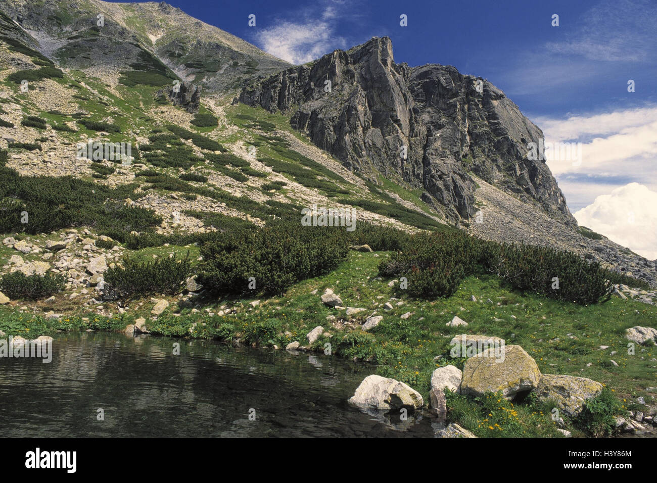 Slovakia, the high Tatra Mountains, Mlynicka valley, mountain landscape ...