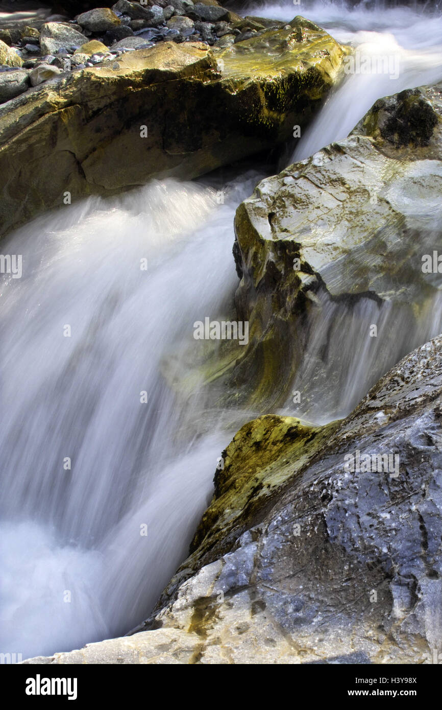 Rocks, waterfall, detail, river, bile, water, fluently, stones, stone ...