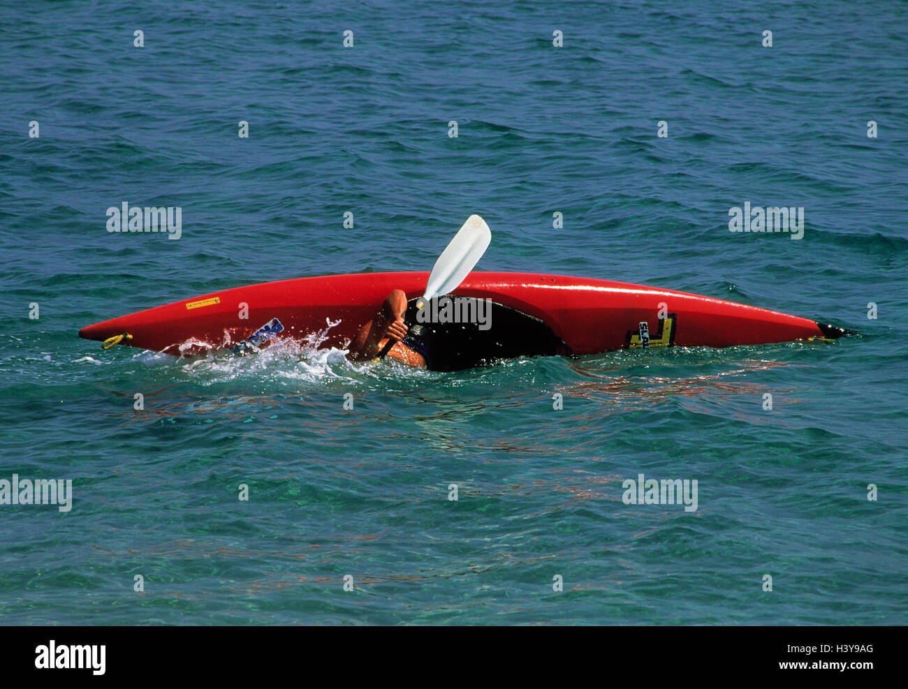 Kayakists, Eskimo role, waters, kayak, capsize, there capsizes ...