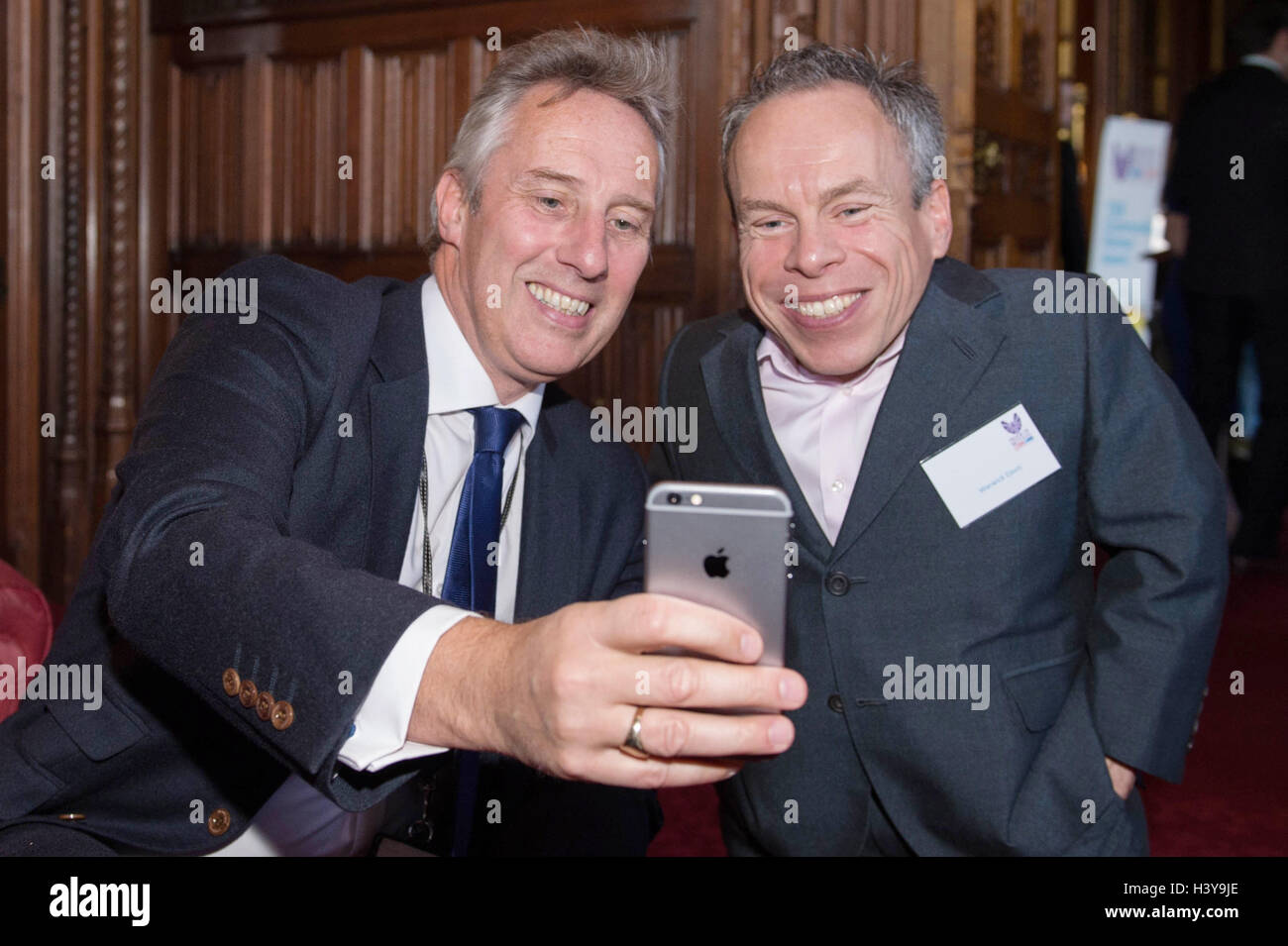 Ian Paisley MP (left) and Warwick Davies at the Pride Of Britain Awards ...