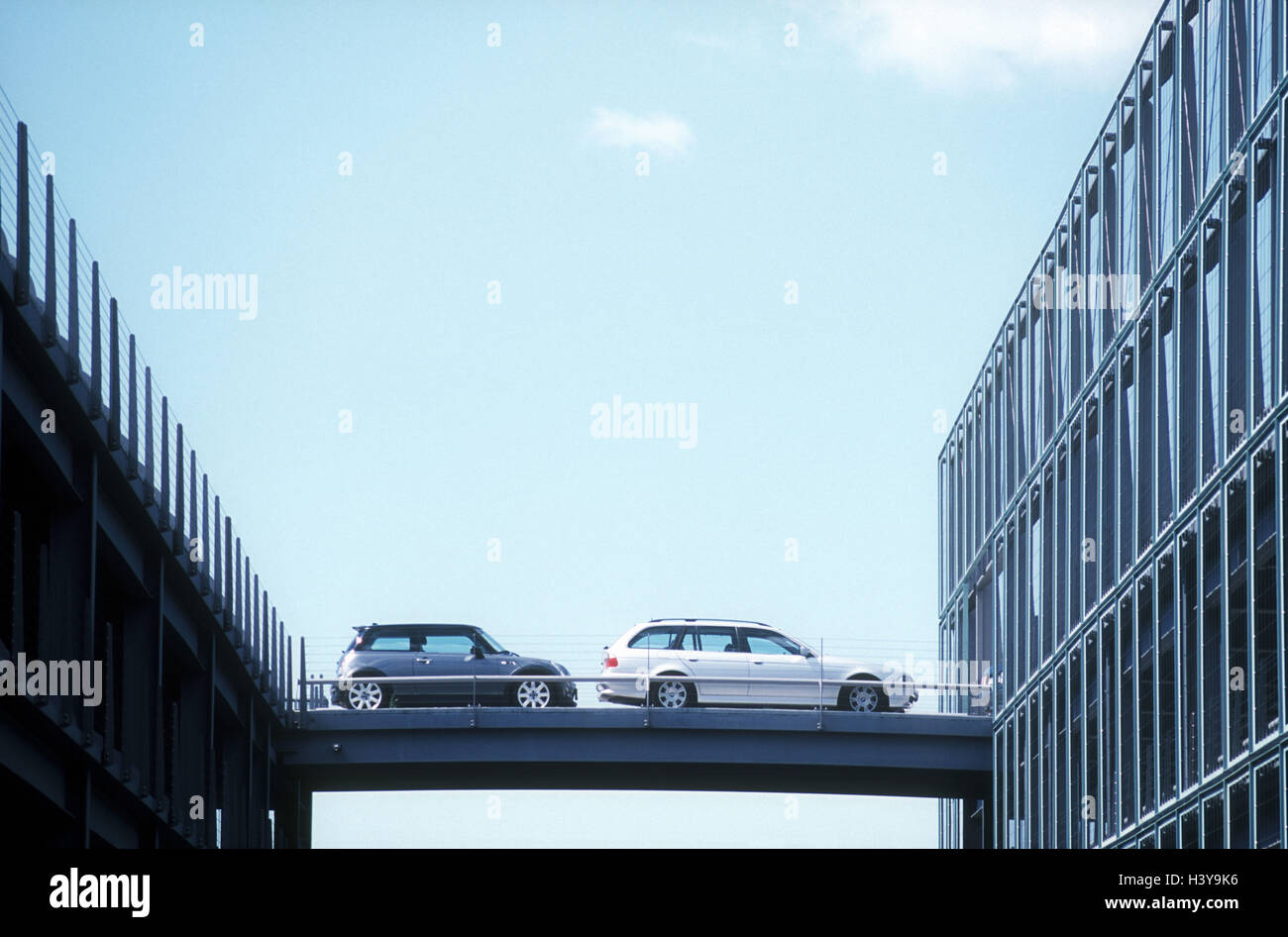 Germany, North Rhine-Westphalia, airport "Cologne-Bonn", car park ...
