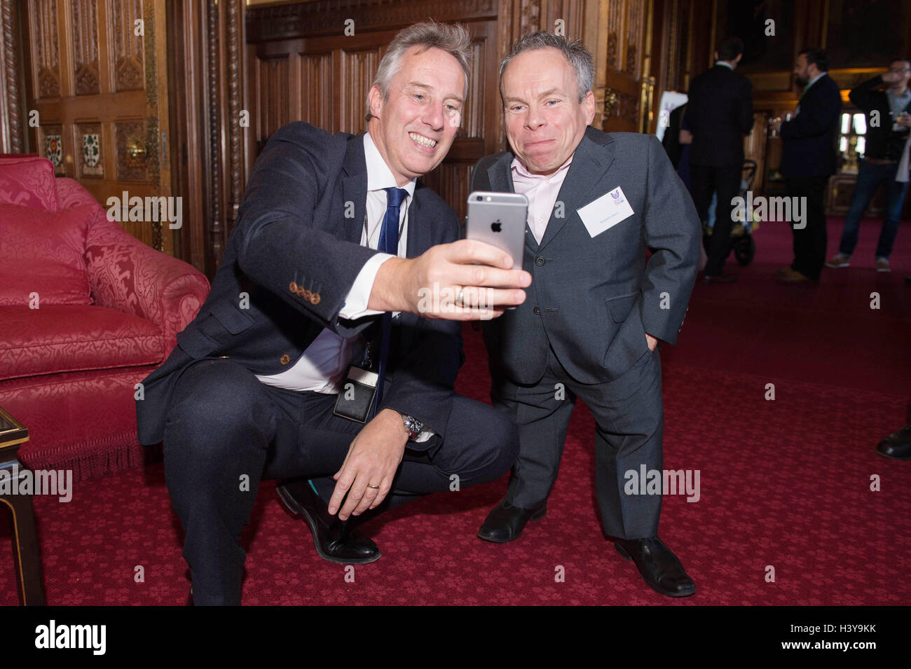 Ian Paisley MP (left) and Warwick Davies at the Pride Of Britain Awards ...