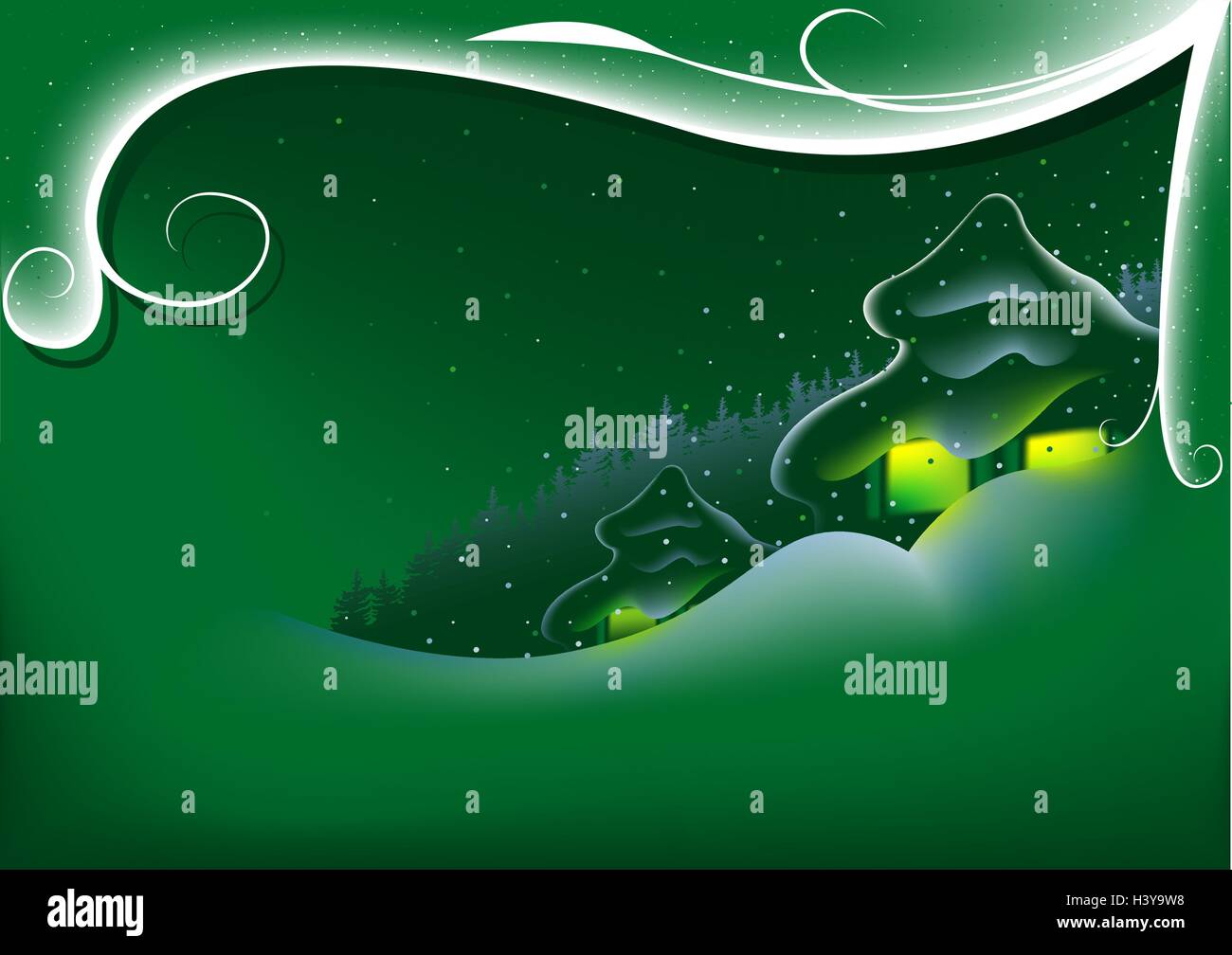 Green Christmas Background Stock Vector Image & Art - Alamy