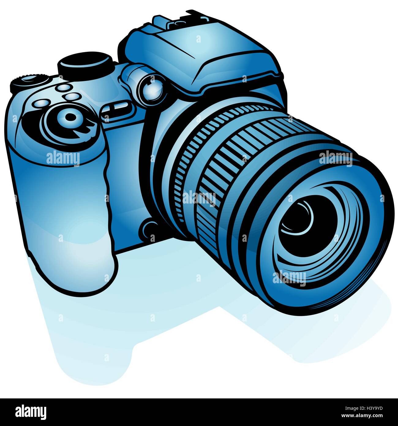 Plastic photography camera Stock Vector Images - Alamy