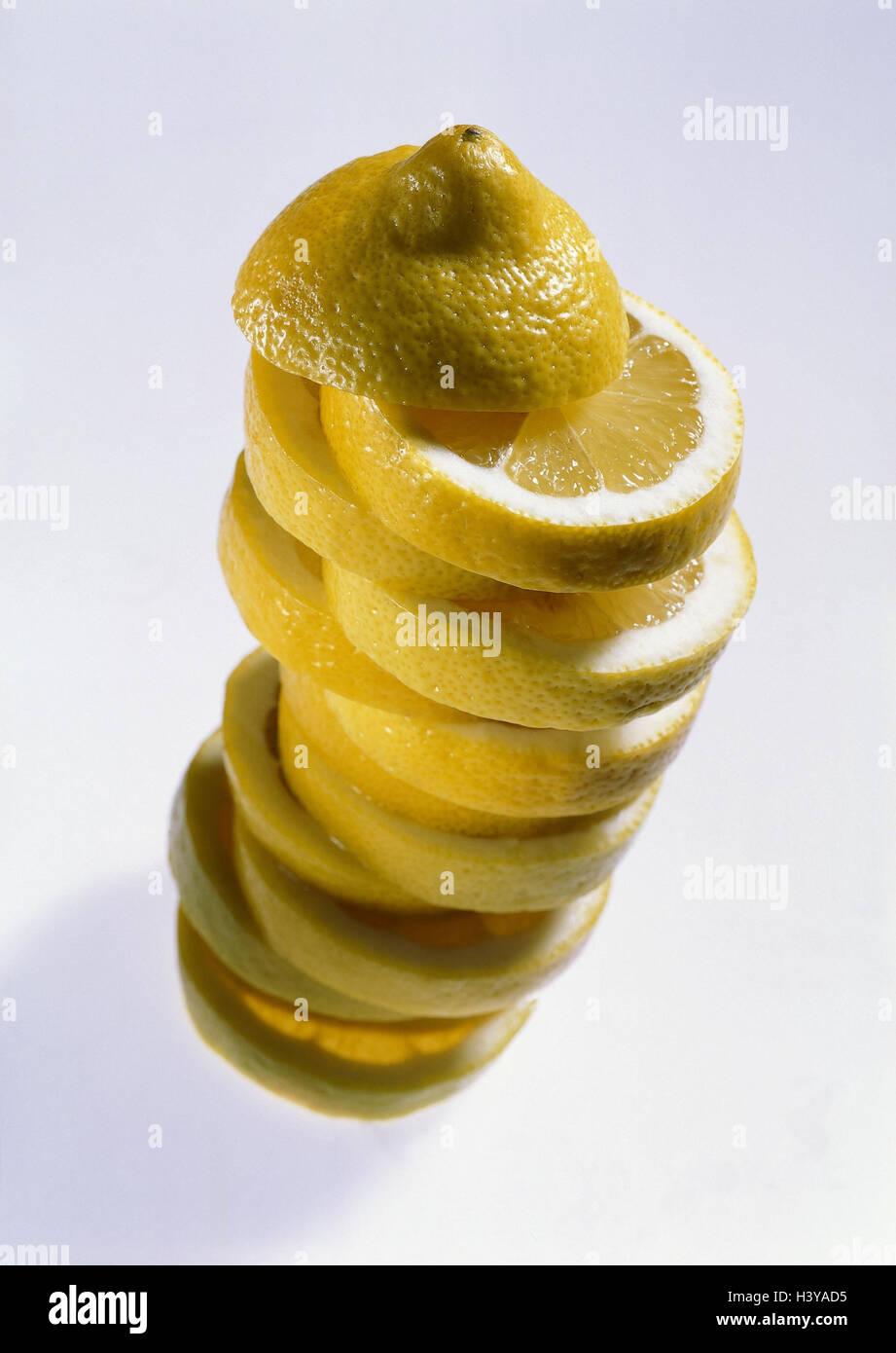 Slices lemon, stacked, Still life, fruit, fruits, citrus fruits ...