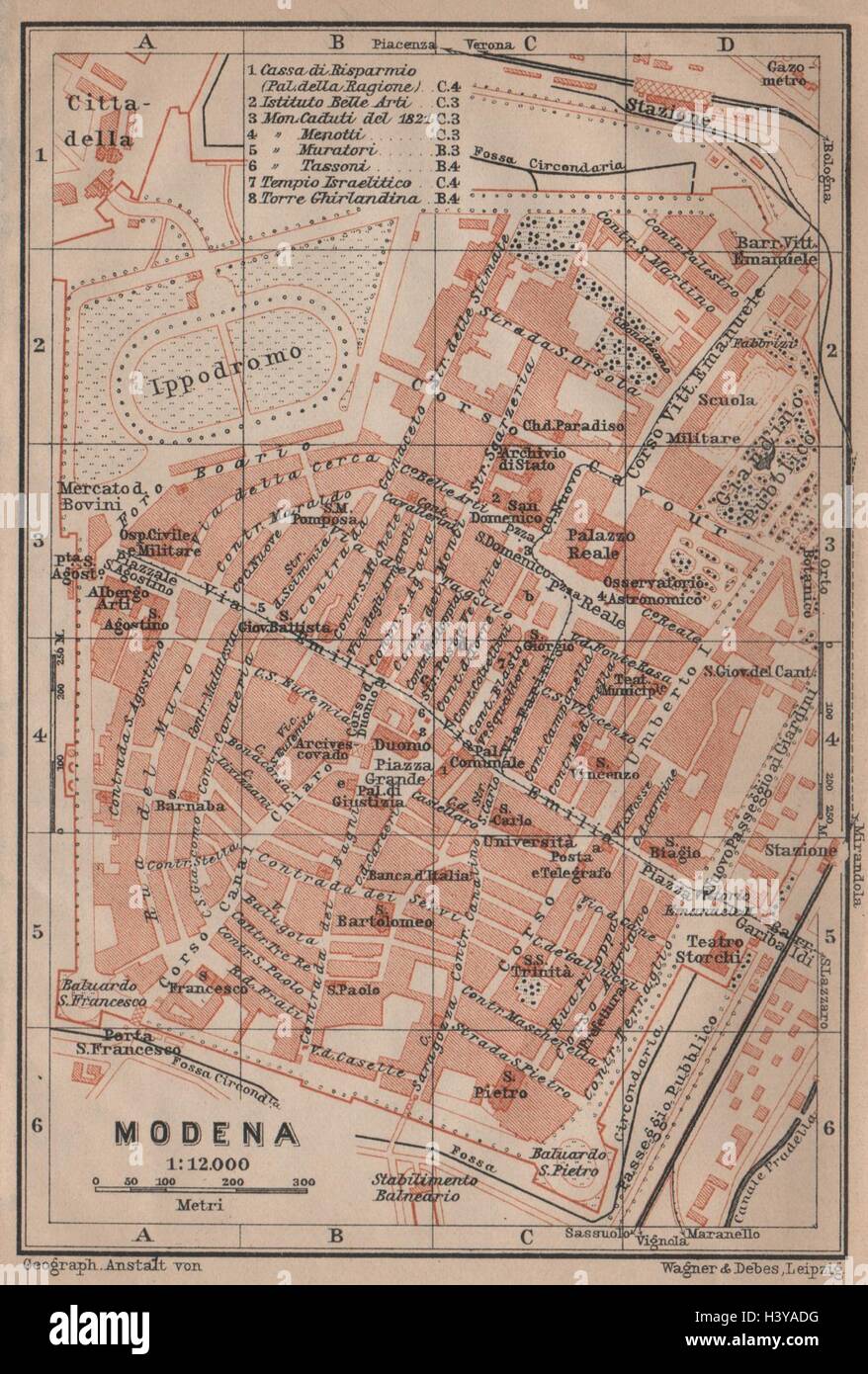 Modena Italia Map Pa Citta