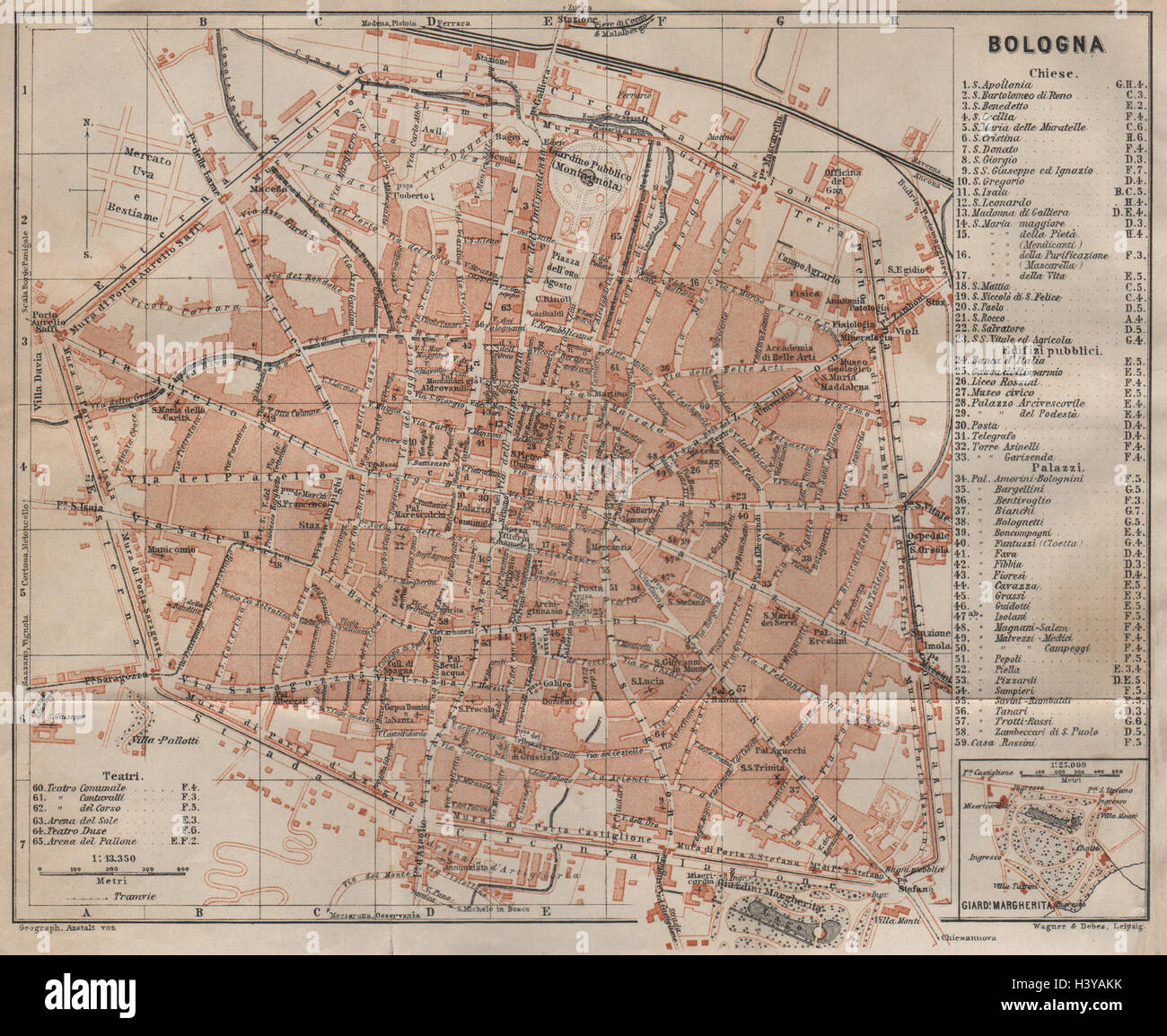 Dagnini Bologna Italy Map