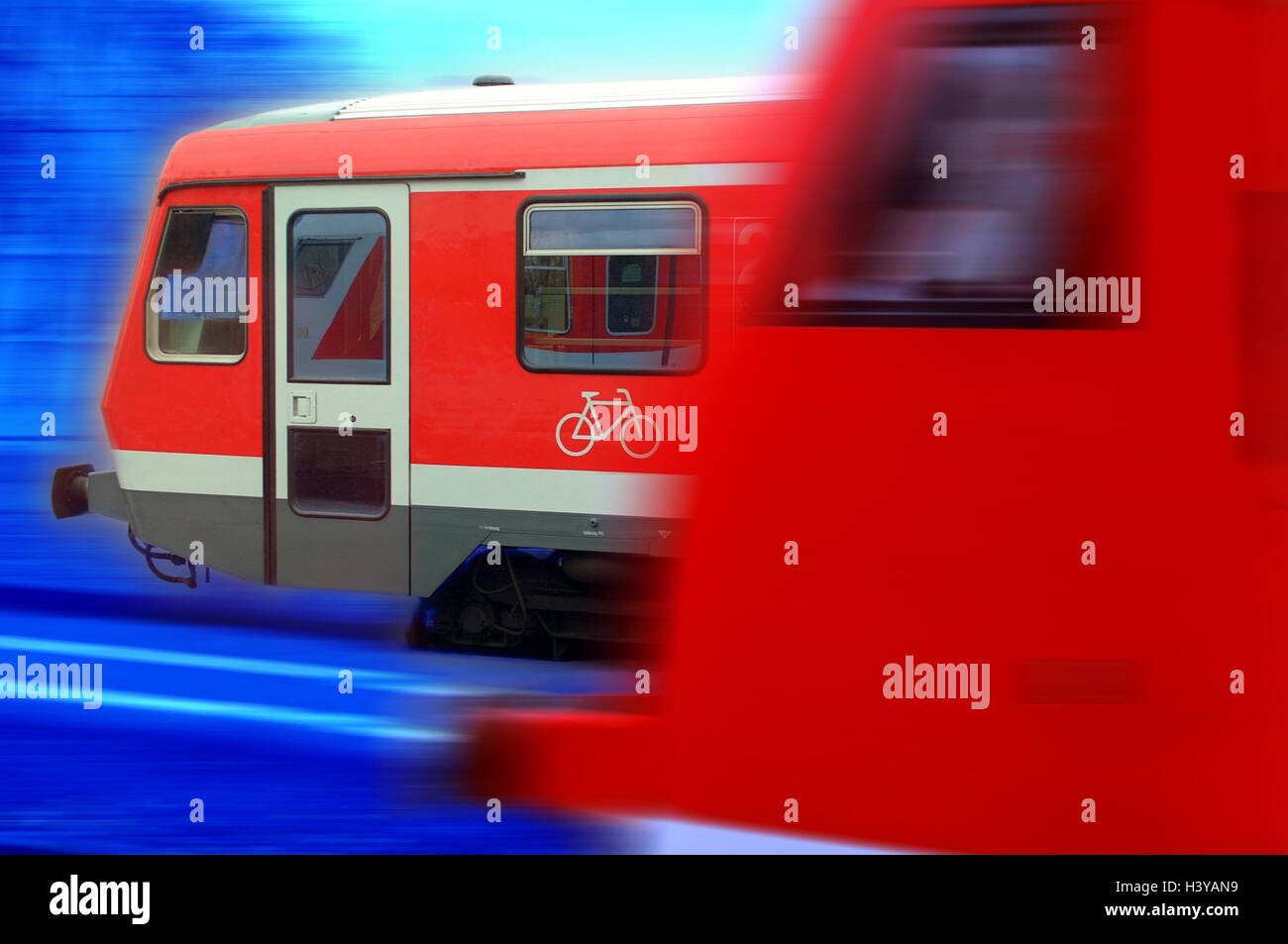 Trains, red, detail, journey, [M], train, traffic, trajectory traffic ...