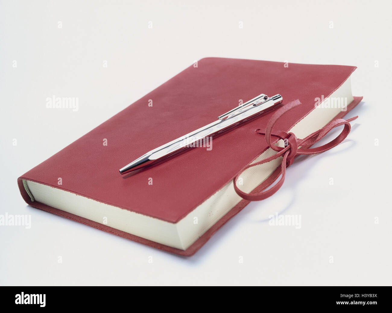 Notebook, red, ballpoint pen personal organizer, office machine ...