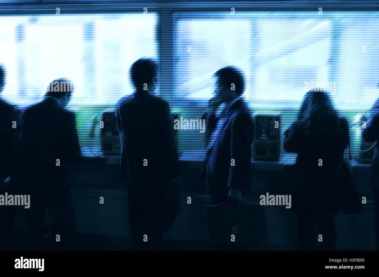 Japan, Honshu, Tokyo, U railway area, telephone boxes, Japanese, call ...