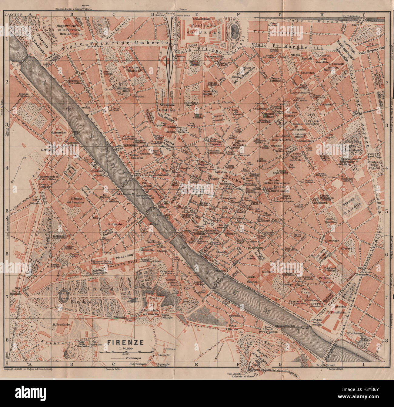 Firenze mappa hi-res stock photography and images - Alamy