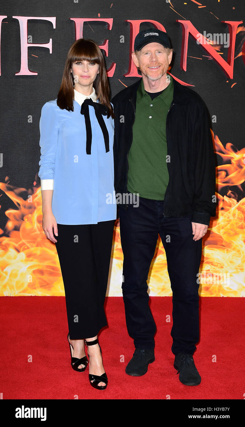 Director Ron Howard and star Felicity Jones attending a photocall for ...