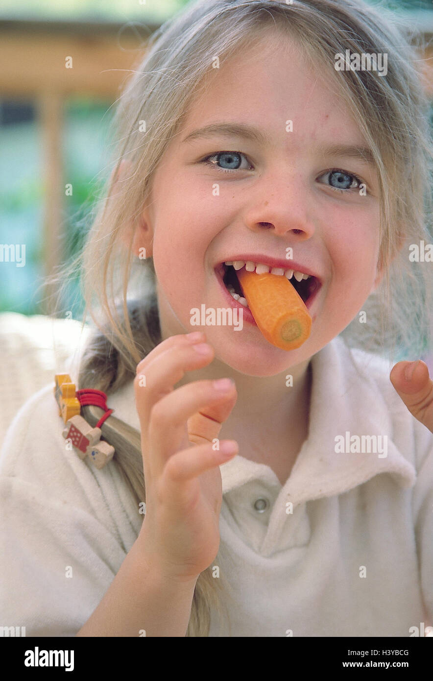 Girls, happy, carrots, eat, portrait, child, melted, carrot, food ...