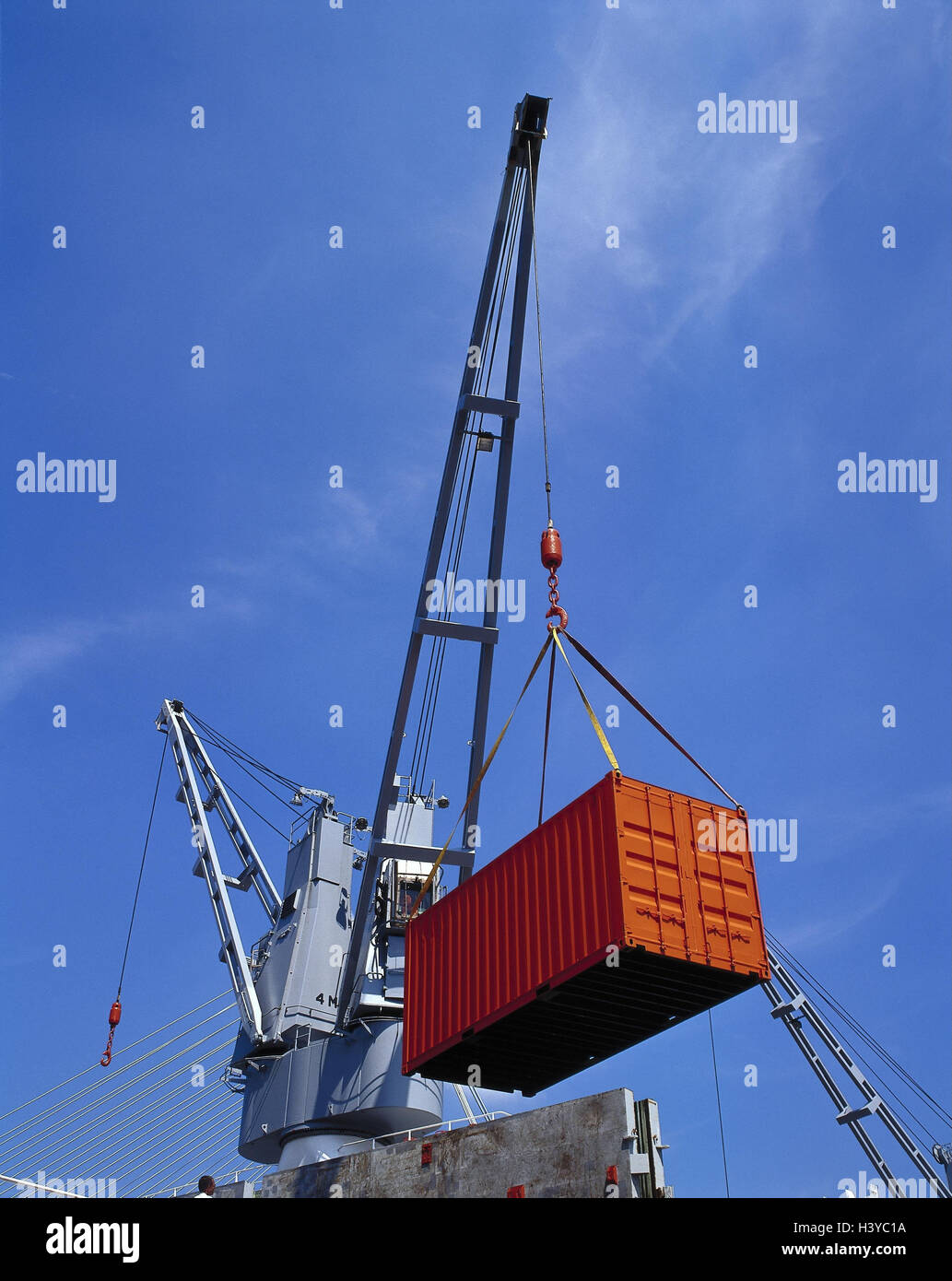 The Netherlands, Rotterdam, container port, loading engine, container ...