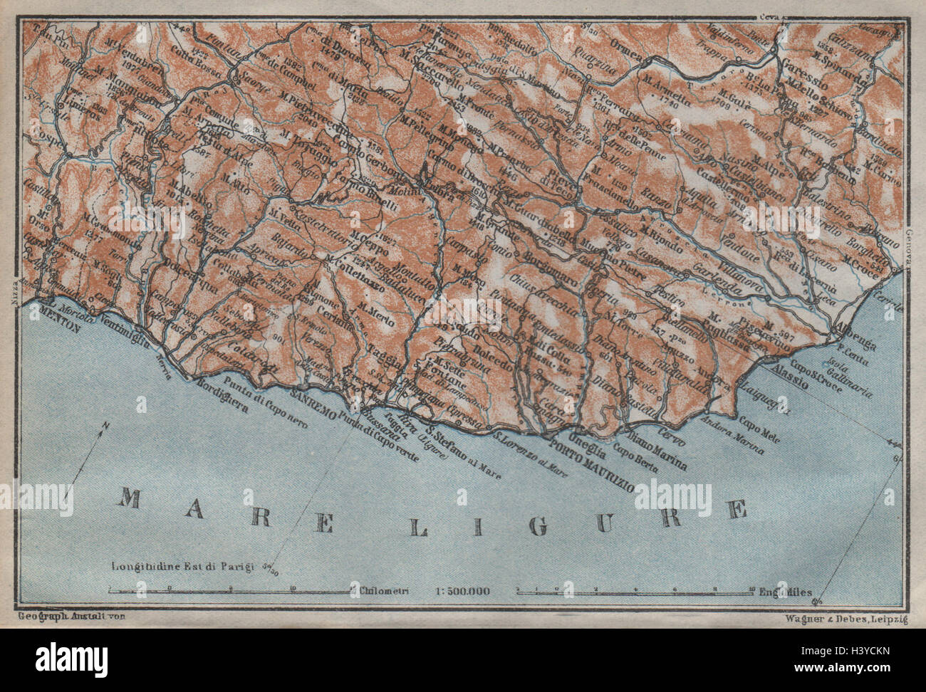 RIVIERA DI PONENTE. Menton-Ventimiglia-Sanremo-Imperia-Albenga. Italy ...