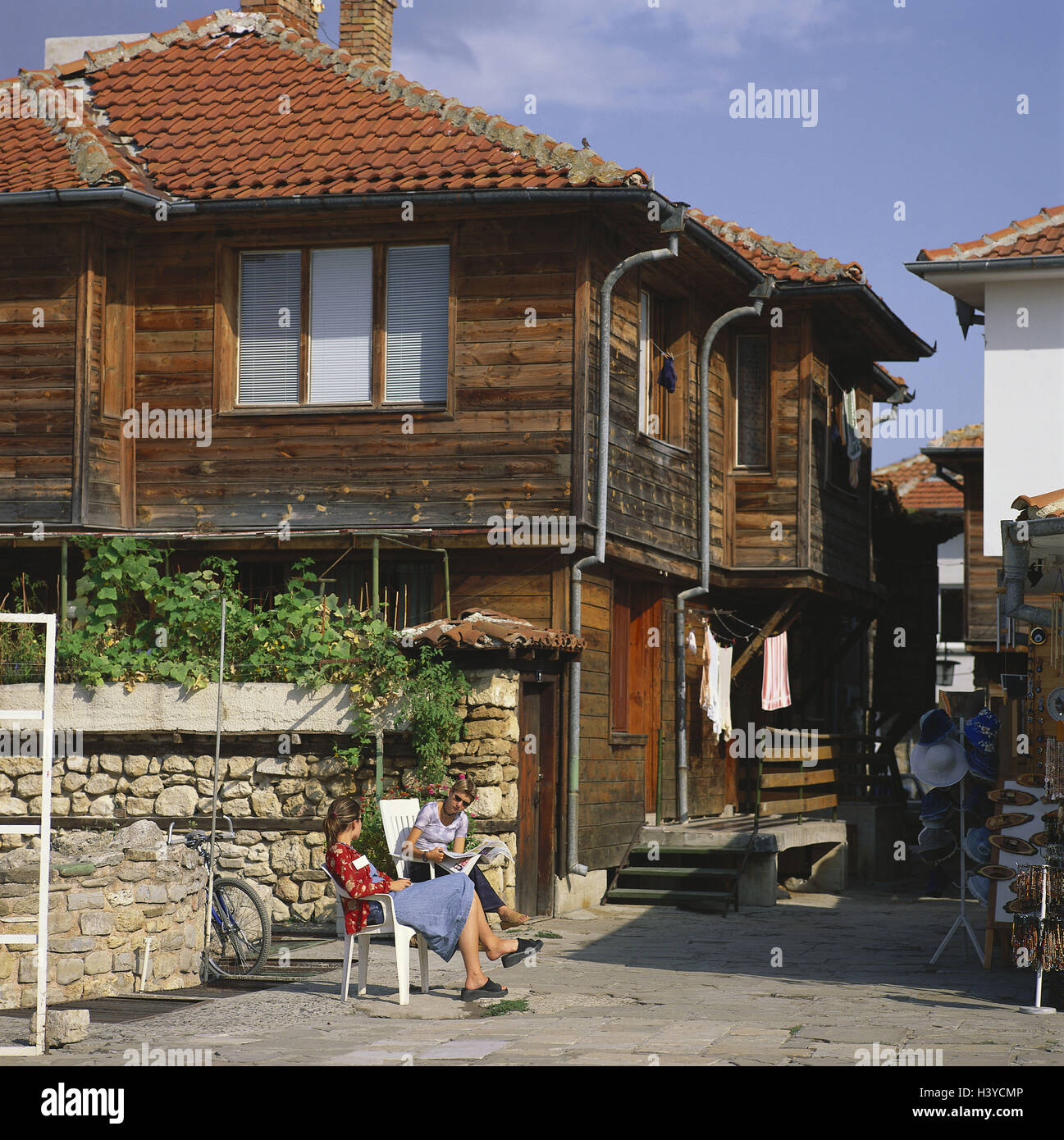 Bulgaria, Nesebar, Old Town, timber houses, Southeast, Europe, Nessebar ...