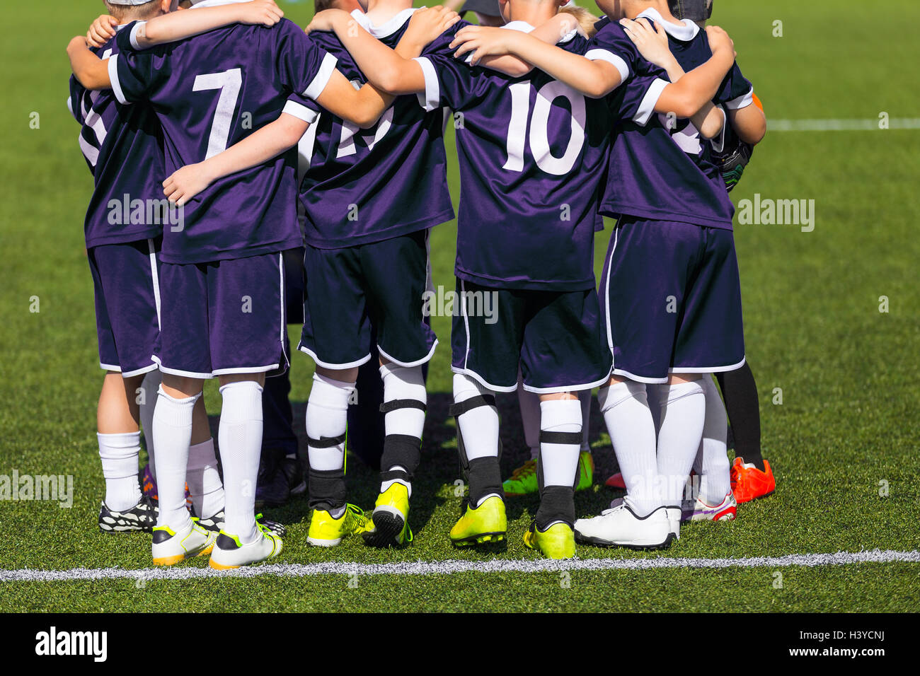 Kids Play Sports. Children Sports Team Ready to Play Game. Children ...
