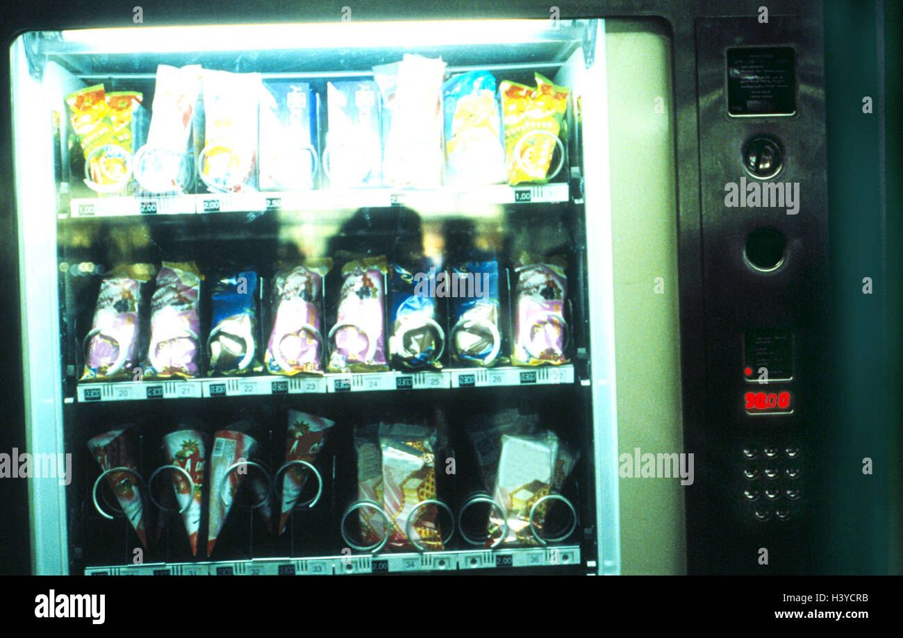 Vending machine, sales, ice-cream, close up, Still life, product ...