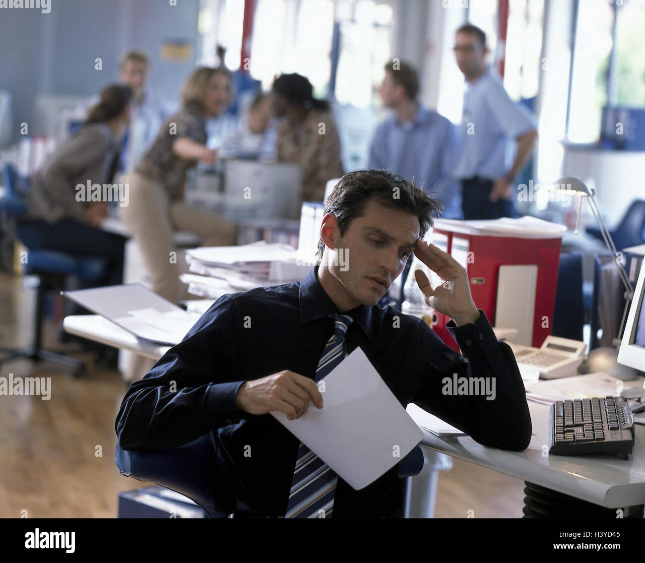 Office, colleague, man, apart, depresses, worried, colleagues ...