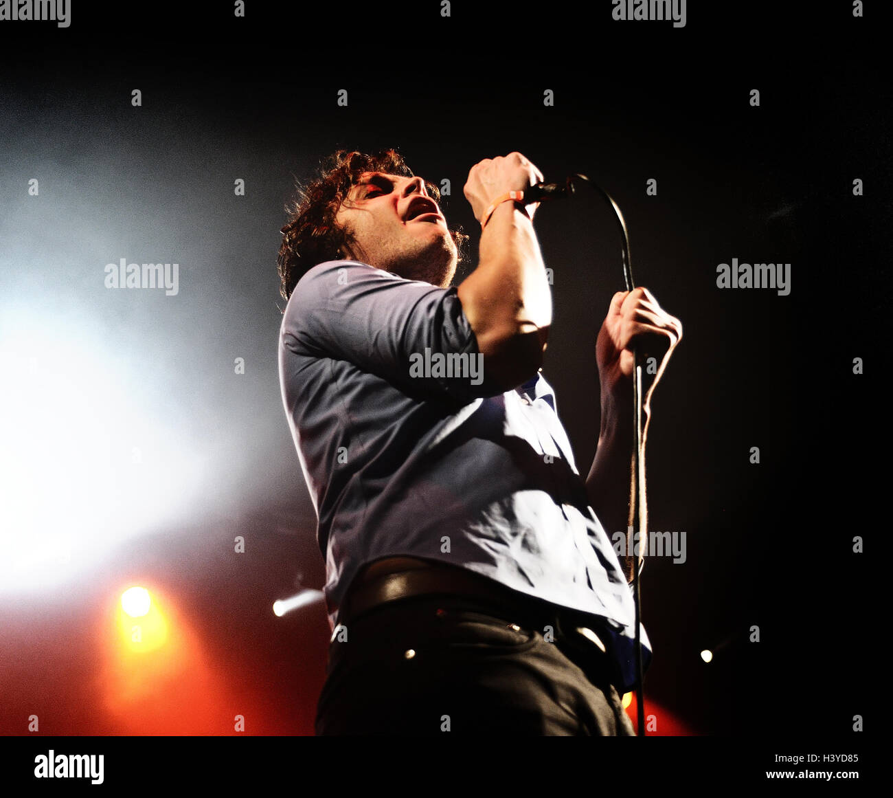 BARCELONA - DEC 10: The singer of Friendly Fires (band) performs on ...