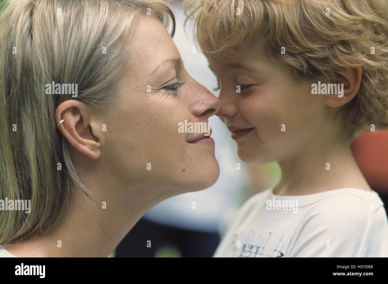 Mother, son, towards, page portrait, model released, woman, child, boy ...
