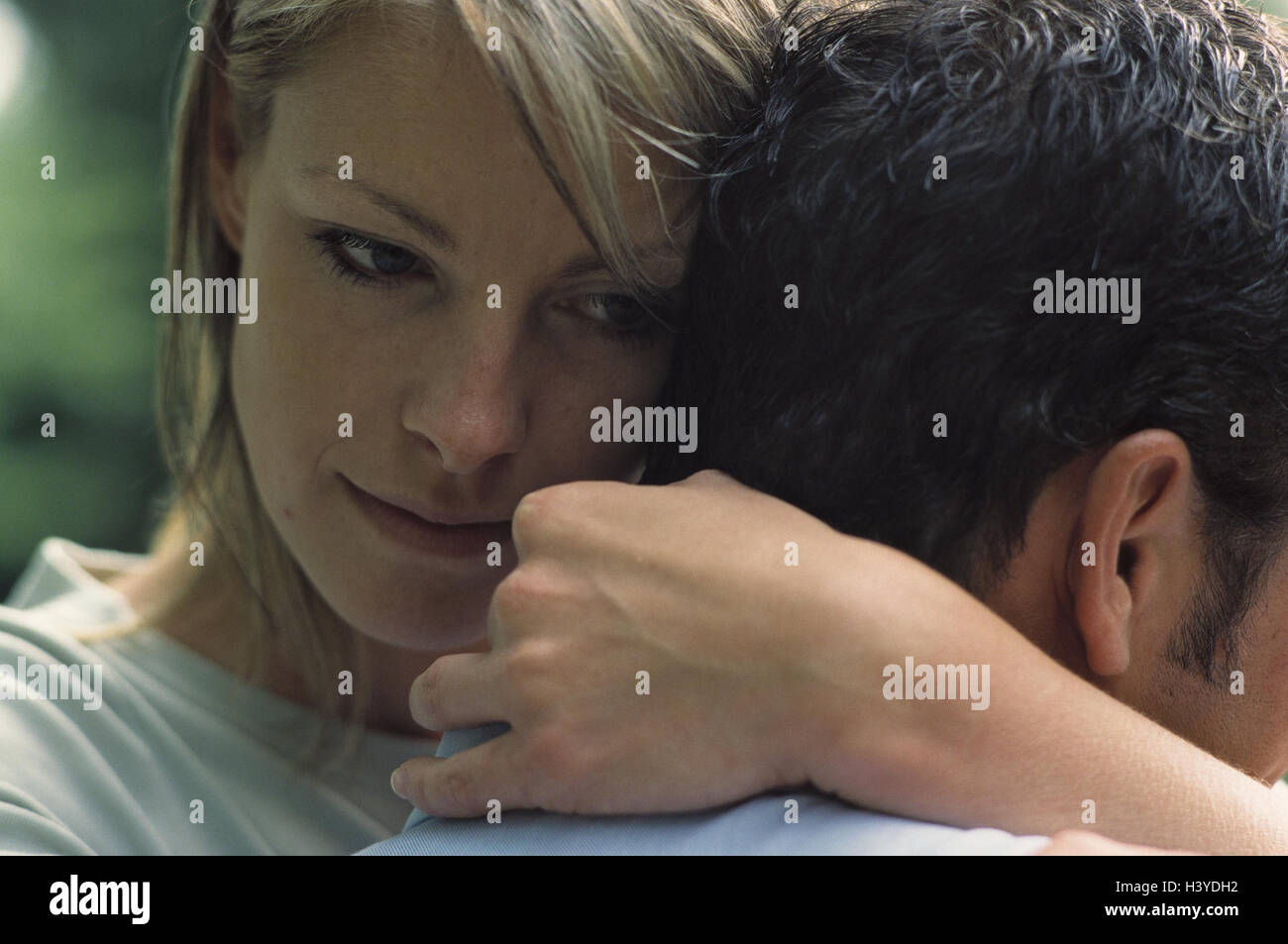Couple embrace consolation hi-res stock photography and images - Alamy